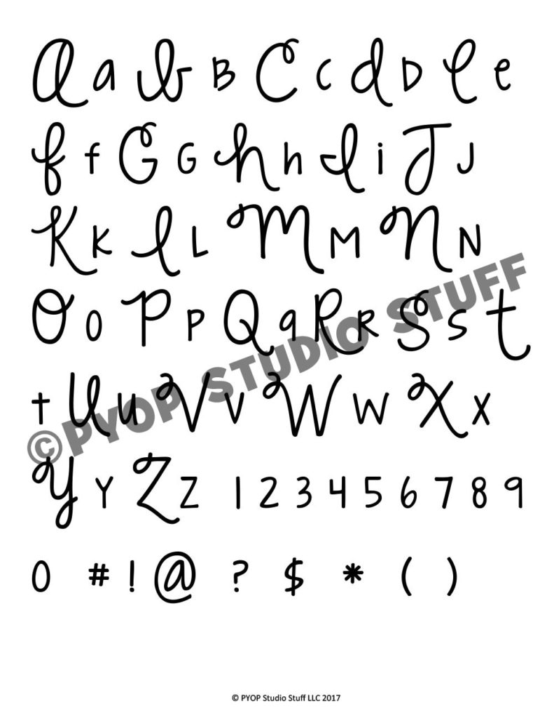 Loopy Letters – PYOP Studio Stuff